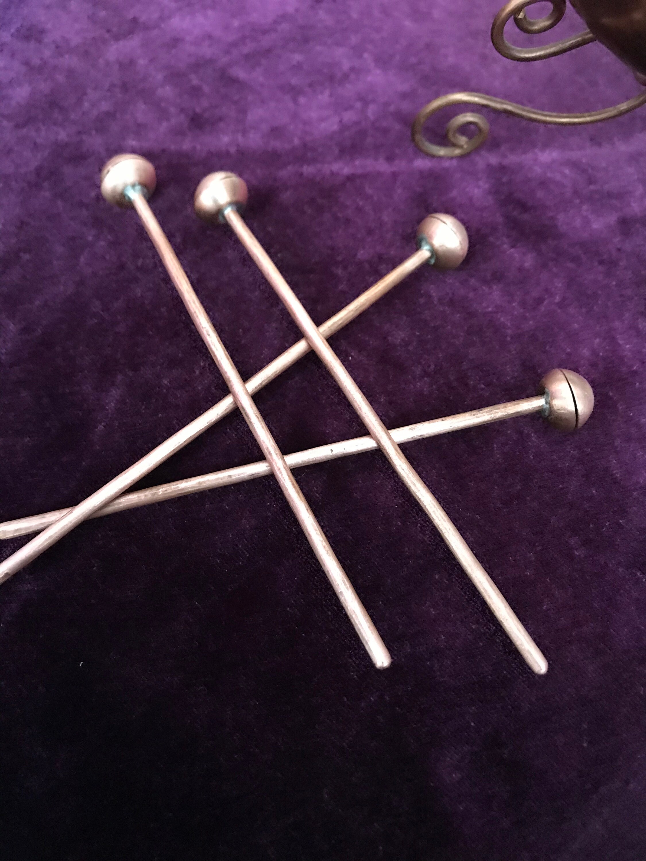 Hair Pins Ancient Inspired Ball Hair Sticks Wire Hair Pins | Etsy