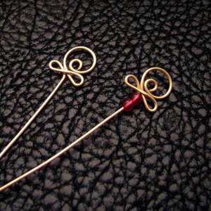 Hoop Loop Eye Pin, Fancy Headpin, Headpin, Jewelry Finding, Beading ...