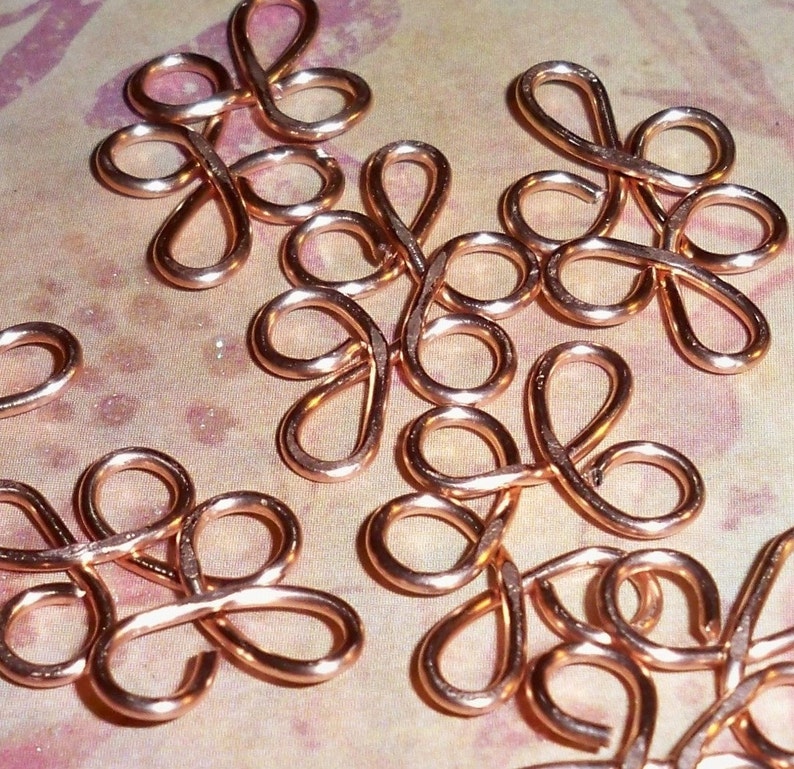 Handmade 6 Loop 18g Copper Finding Jewelry Connection 6pc | Etsy
