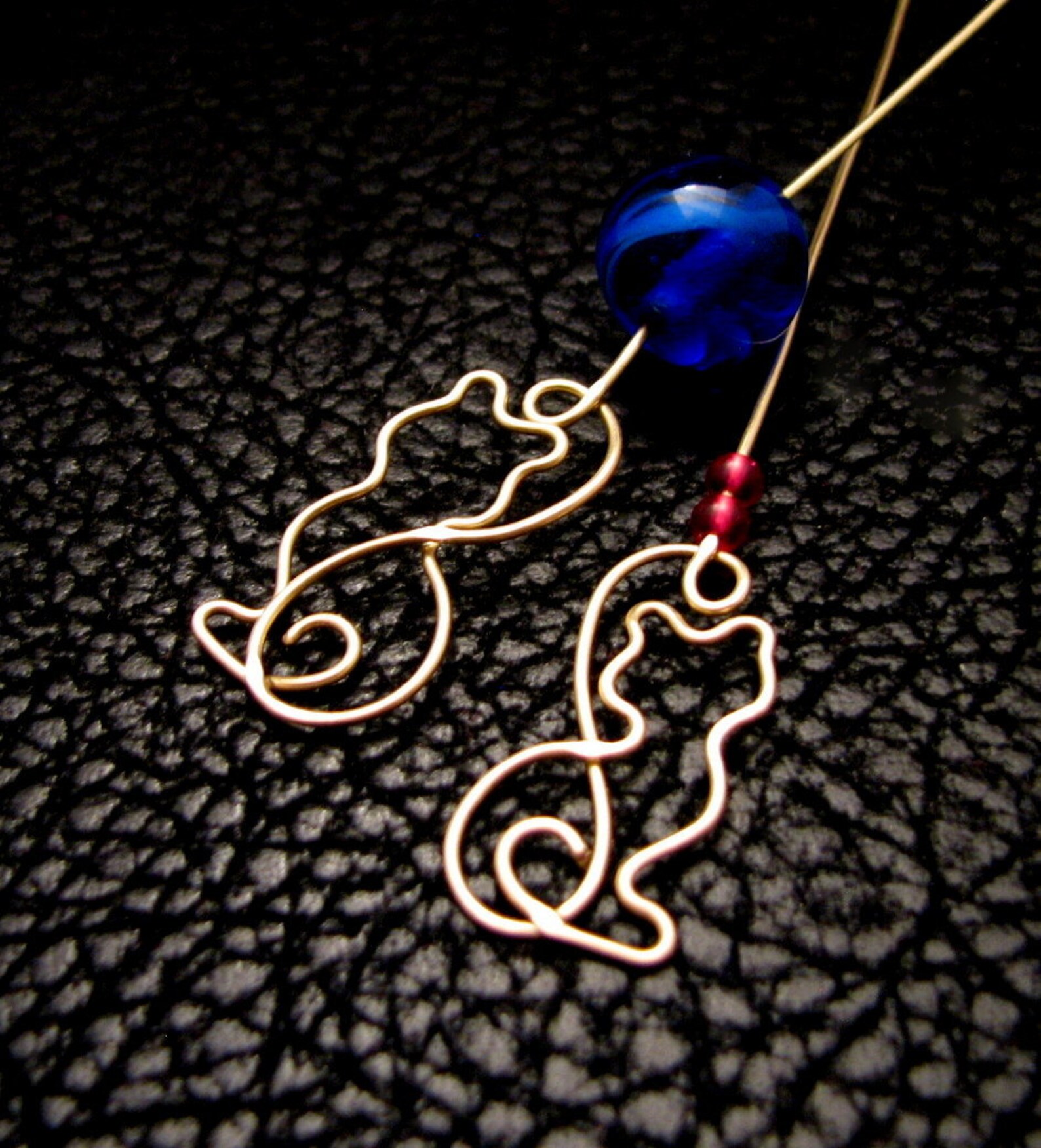 Fancy Pins, Cat, Kitty, Headpins, Eye Pins, Jewelry Finding, Jewelry ...