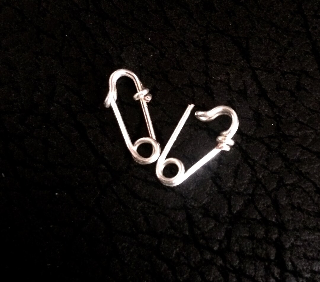 Major TINY Sterling Silver Handmade Wire Wrapped Safety Pin - Etsy