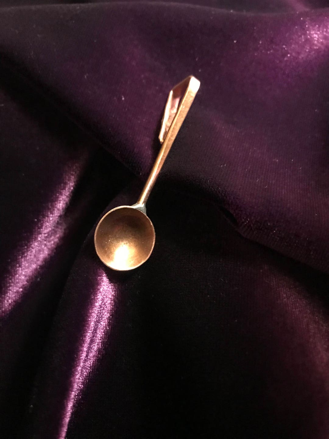 Brass or Copper Tiny Spice Spoon, Steampunk, Brass Spoon, Salt Spoon ...