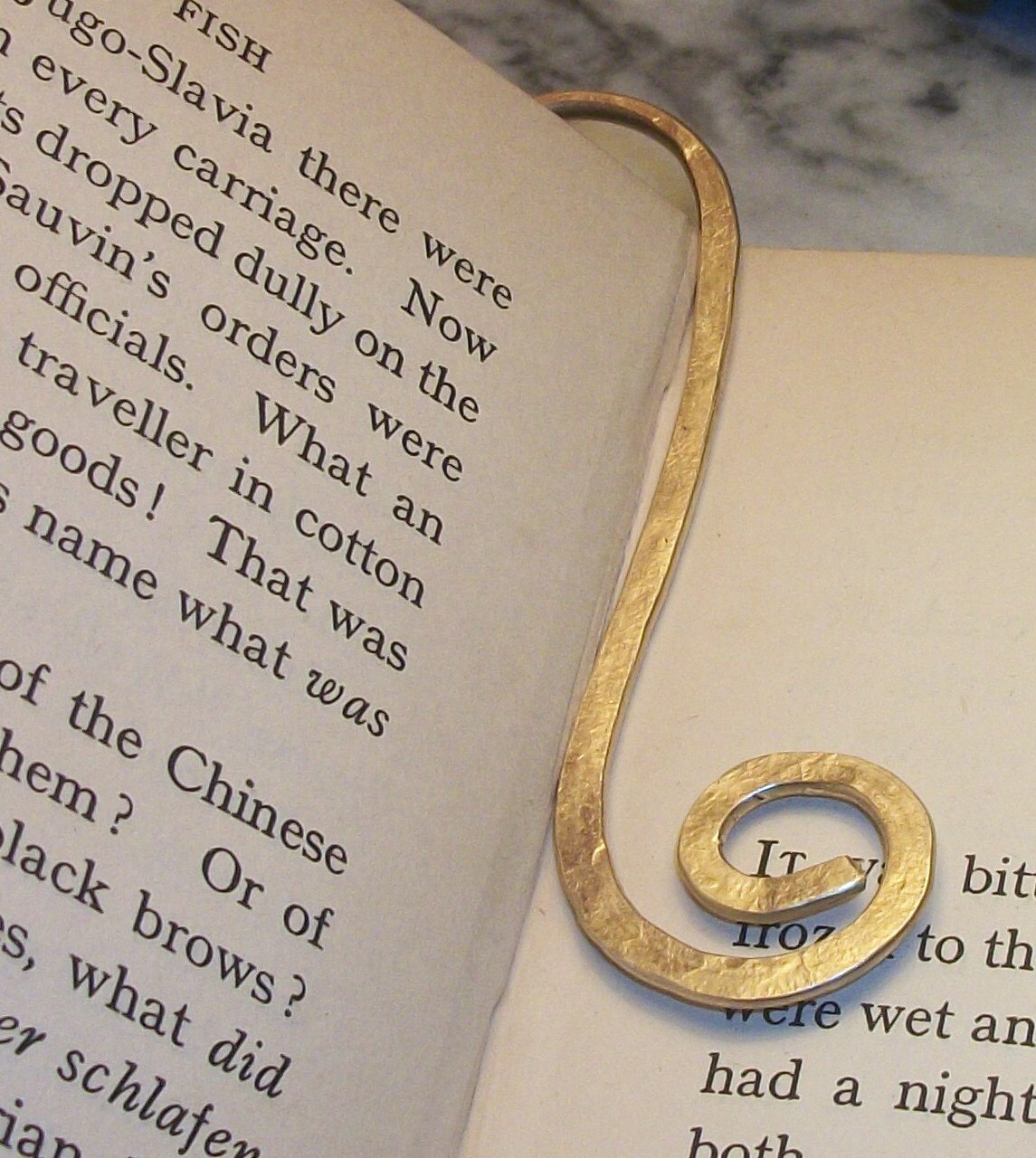 Handmade Brass Swirl Bookmark 1pc - Etsy
