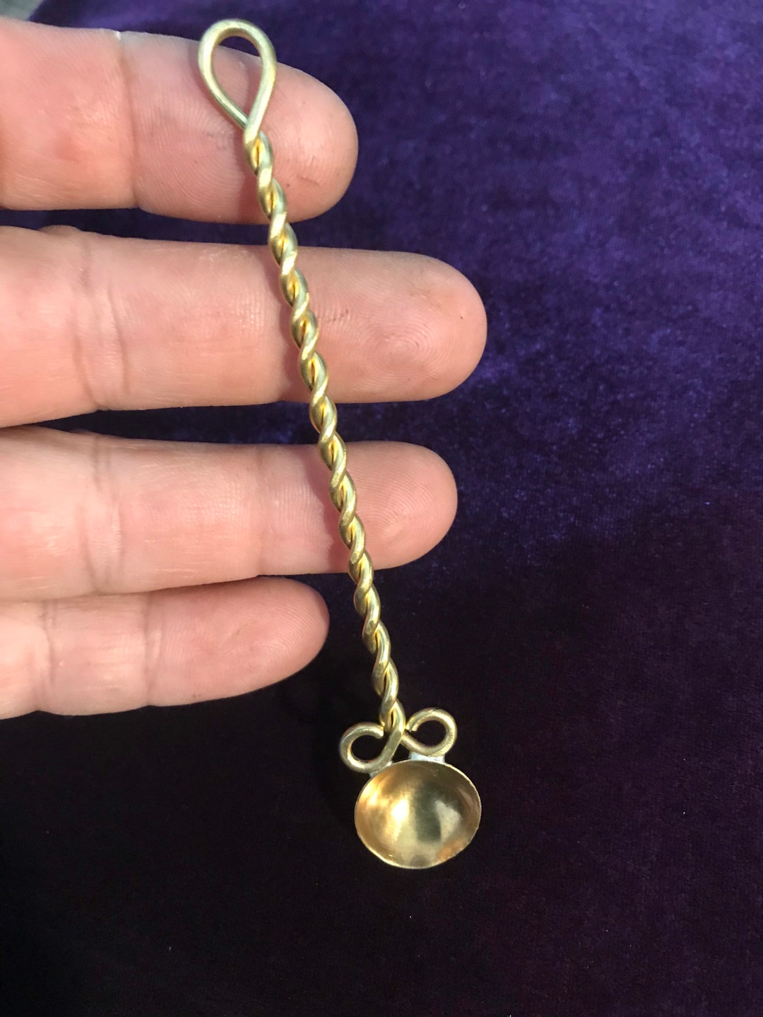 Twisted Fancy Spice Spoon, Steampunk, Spice Spoon, Brass Spoon, Herb ...