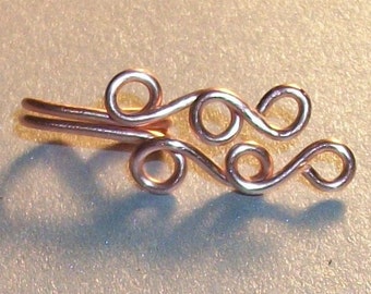 Copper Wire Swirls Jewelry Bail | Etsy