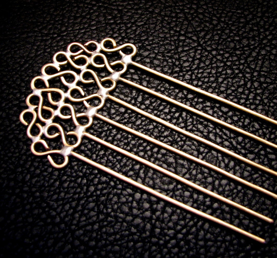 Hair Comb, Hair Decoration, Hair Fork, Metal Hair Comb, Hair Pick, Hair ...