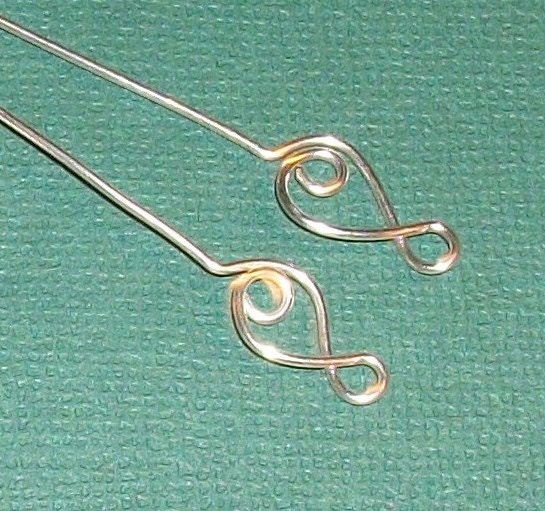 Fire Headpin, Fancy Eye Pin, Eye Pin, Jewelry Supplies, Beading ...