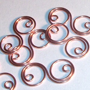 Swirled Wire Dangle Connection Fancy 12 - Etsy