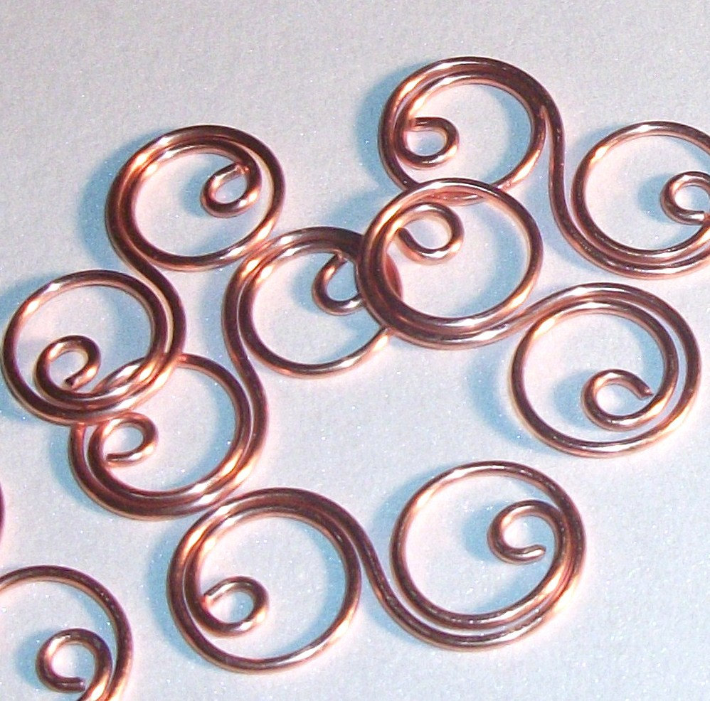 Swirled Wire Dangle Connection Fancy 12 - Etsy