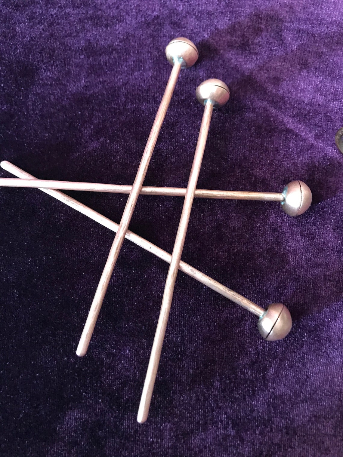 Hair Pins Ancient Inspired Ball Hair Sticks Wire Hair Pins | Etsy