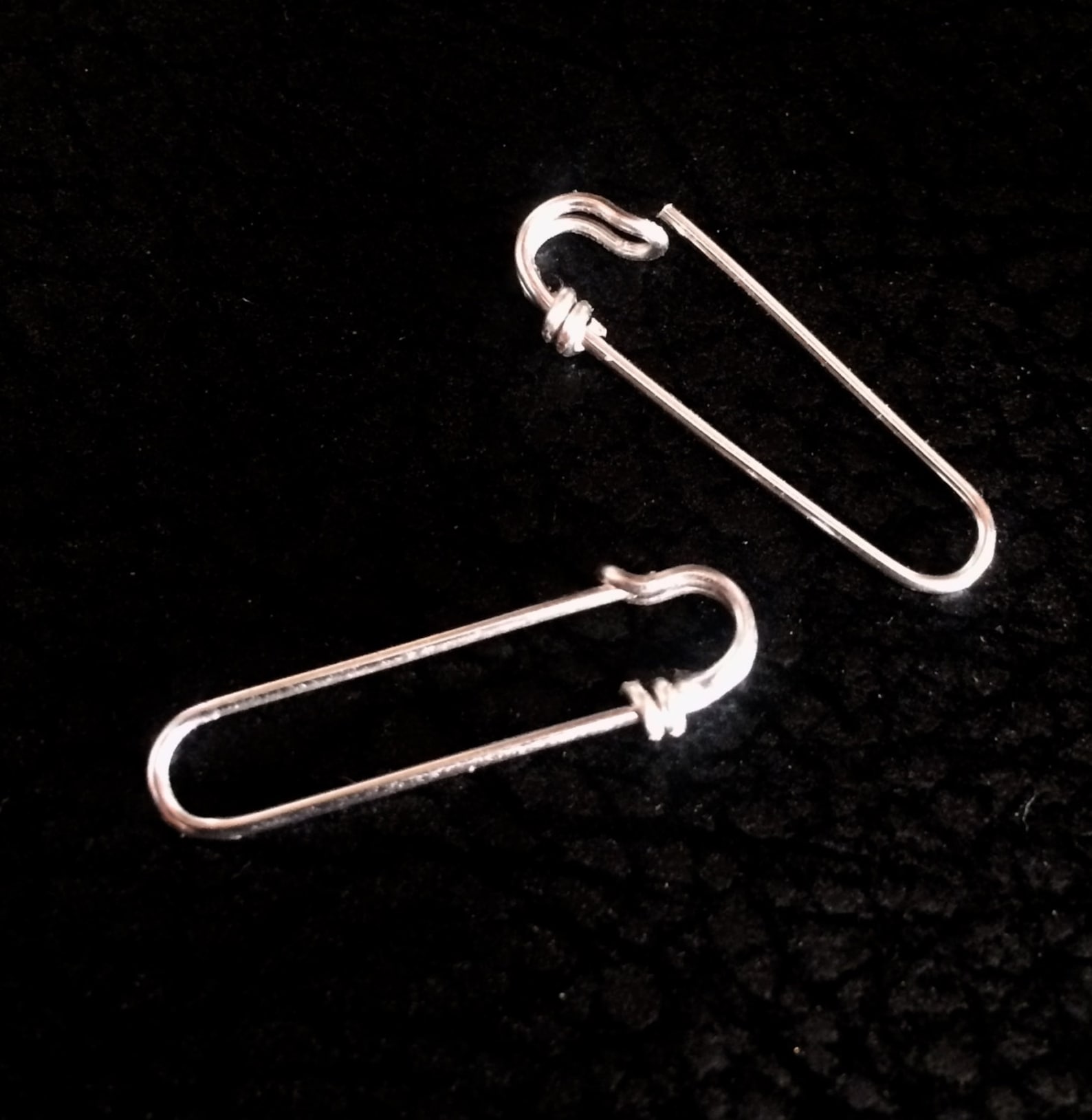 Safety Pin. Handmade Open Loop Safety Pin Skinny Pin | Etsy