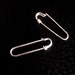 Safety Pin. Handmade Open Loop Safety Pin, Skinny Pin, Earrings - Etsy