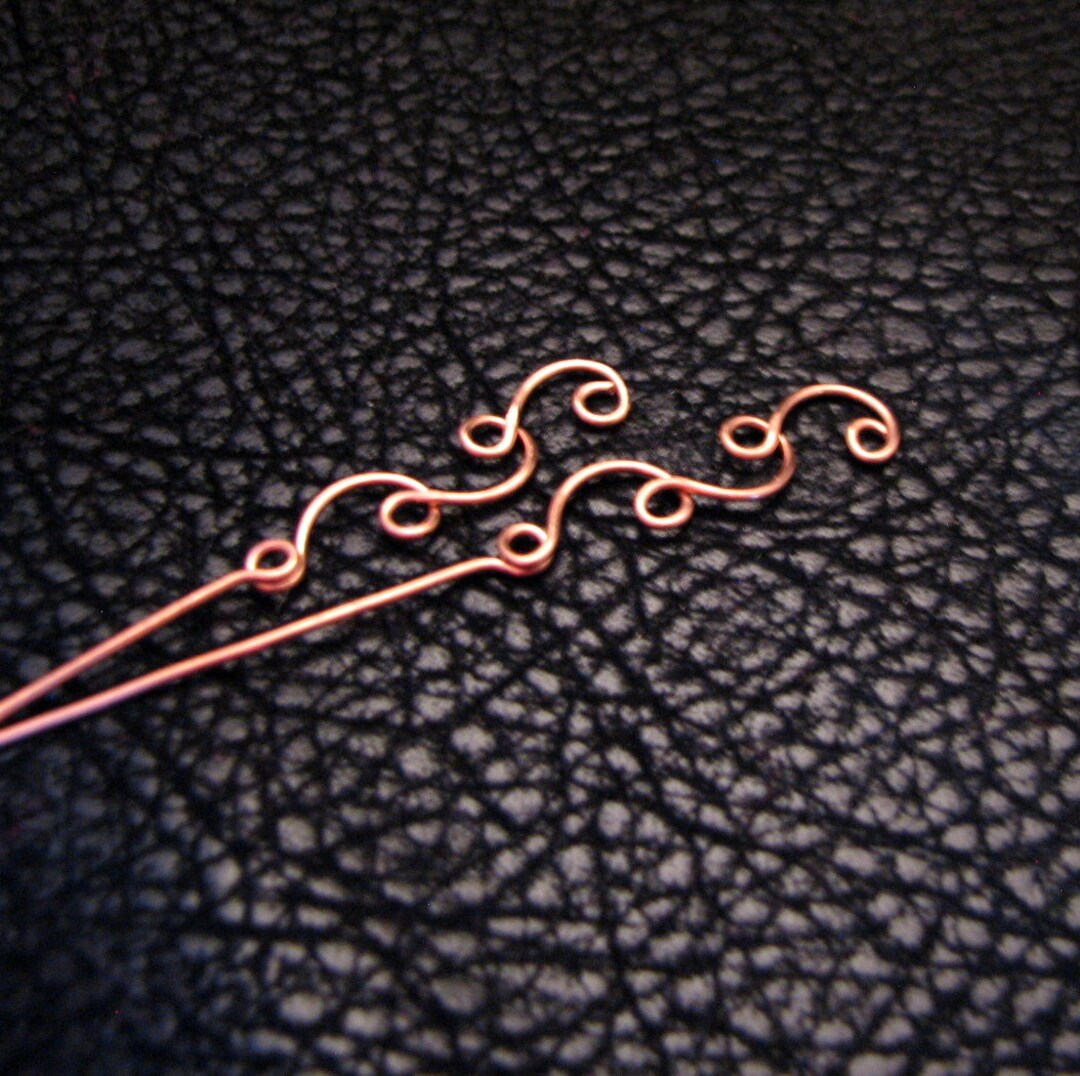 Beading Pins, Fancy Headpin, Eye Pin, Fancy Eye Pin, Jewelry Finding ...