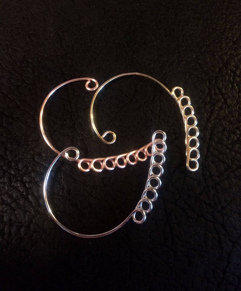 Wire Ear Wrap, Ear Cuff, Ear Jacket, Ear Climber, Ear Wrap, Beading ...