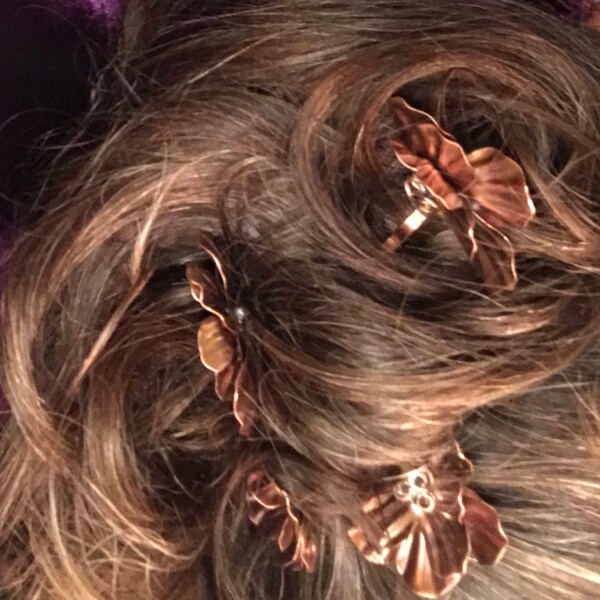 Copper Hair Pin - Etsy