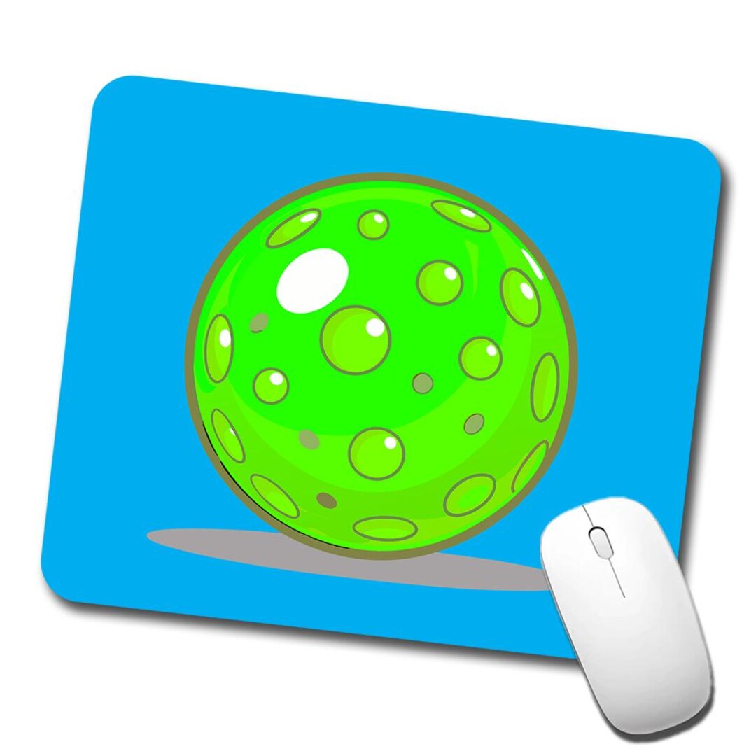 Pickleball Ball Green Low Profile Mouse Pad Mat - Etsy