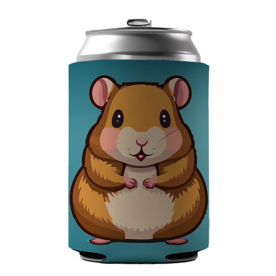 Hamster Cute Can Cooler Beer Soda Drink Insulated Holder Sleeve Hugger ...