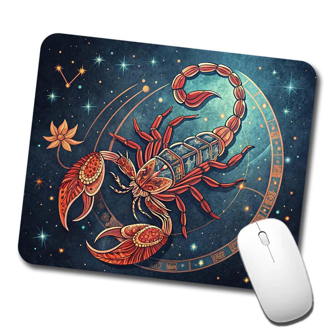 Zodiac Horoscope Symbol Scorpio Scorpion Low Profile Mouse Pad Mat - Etsy