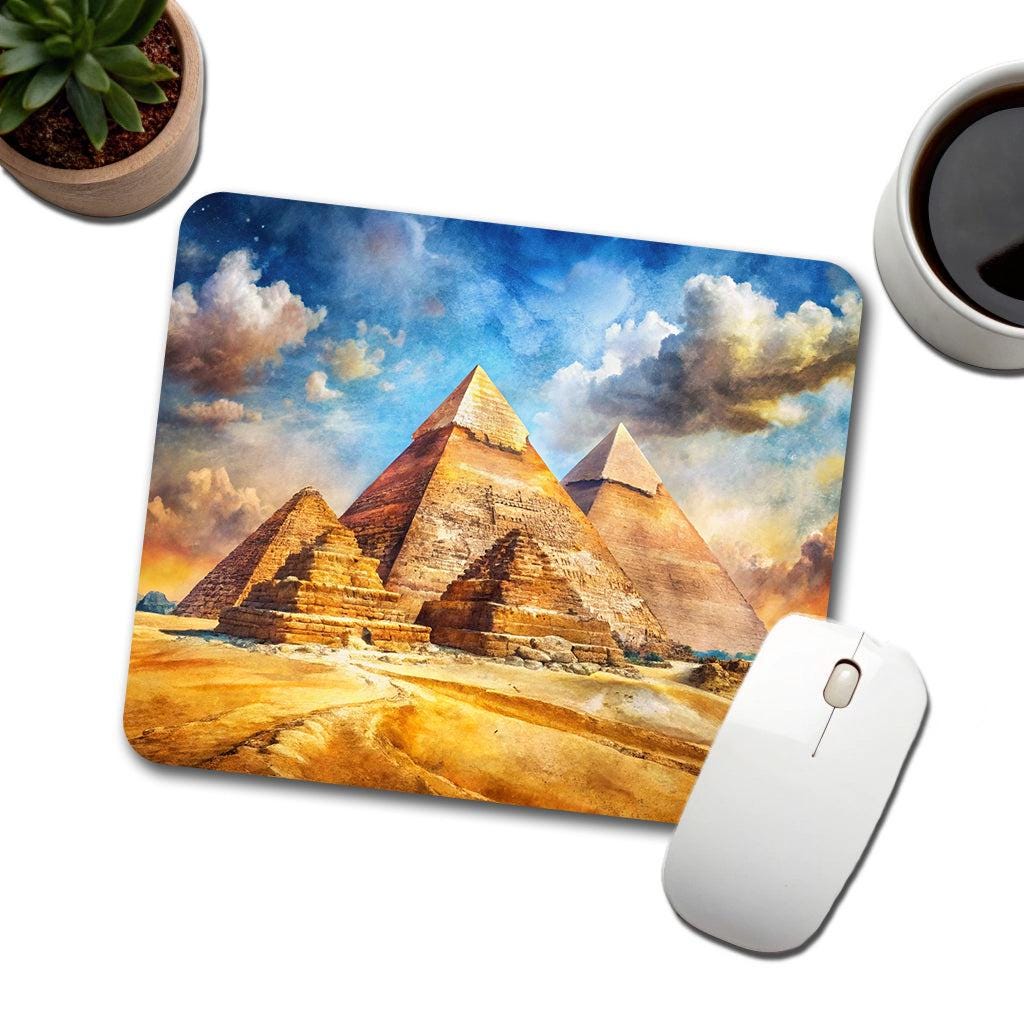 The Great Pyramids of Giza Watercolor Low Profile Mouse Pad Mat - Etsy