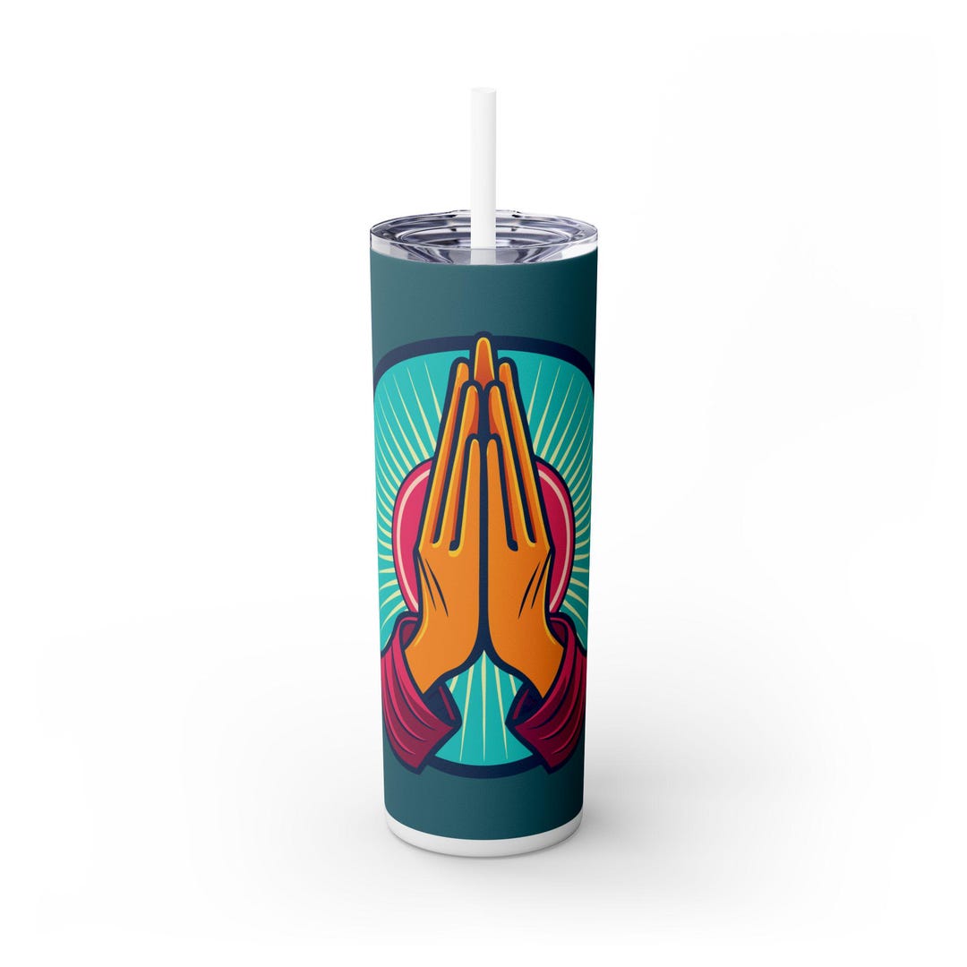 Prayer Praying Pleading Hands Christian Religion Skinny Tumbler 20oz ...