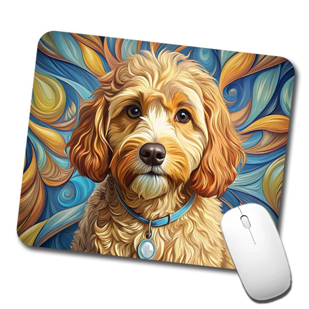 Cavapoo Dog Art Nouveau Low Profile Mouse Pad Mat - Etsy