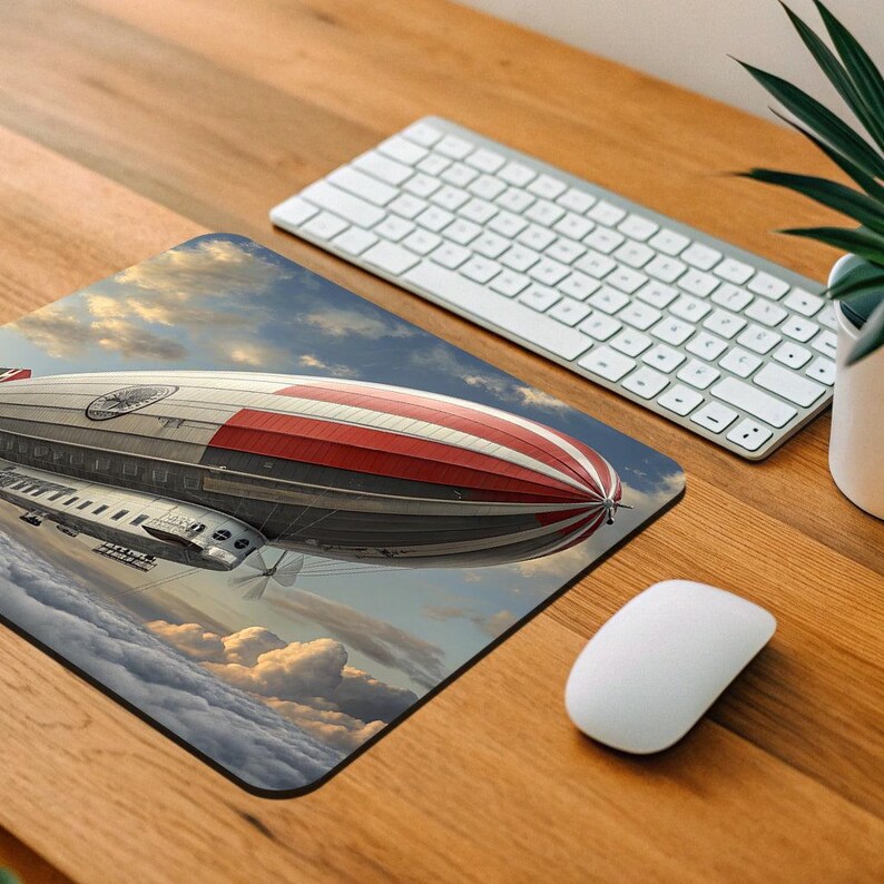 Early 1900's Dirigible Airship Blimp Low Profile Mouse Pad Mat - Etsy