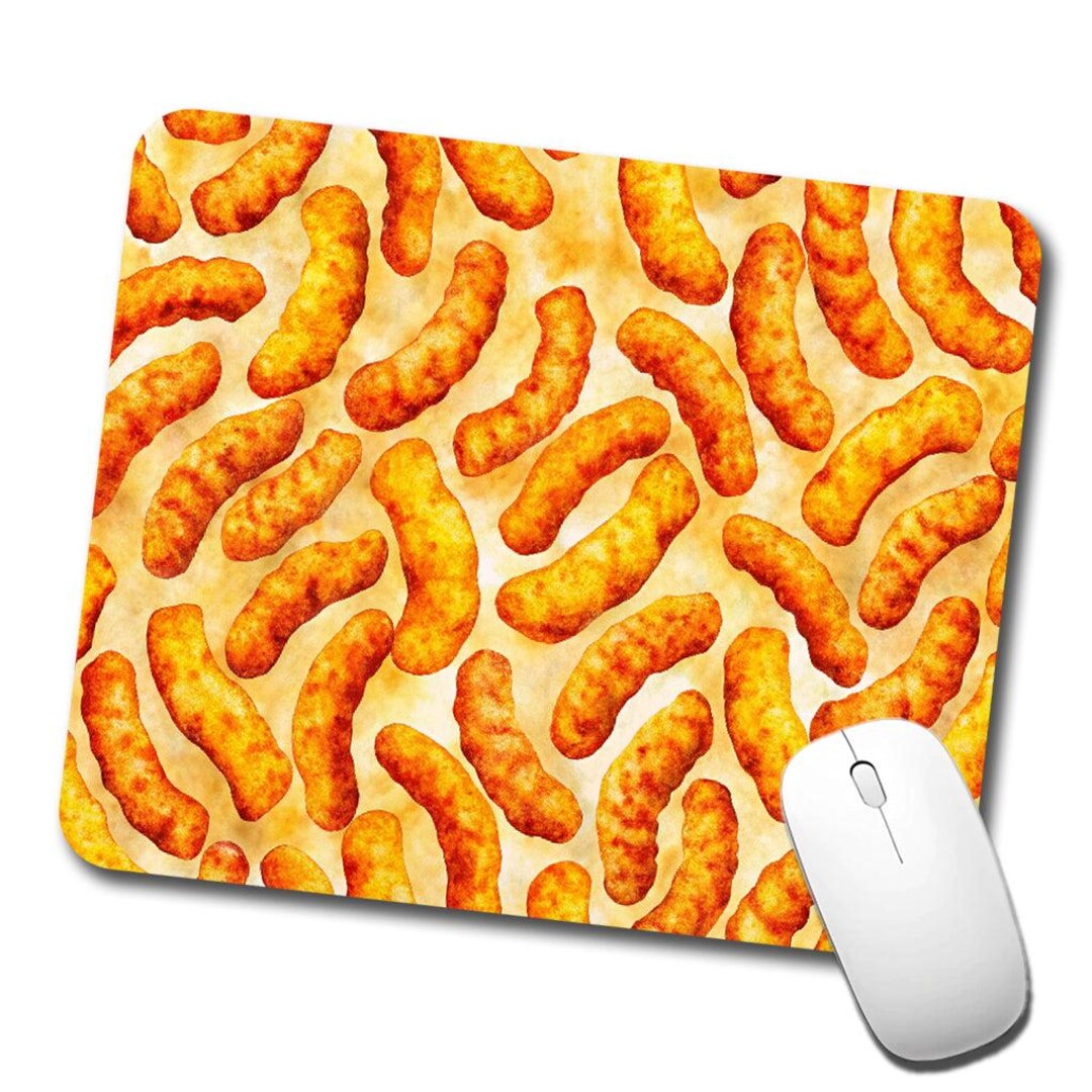 Cheese Curls Puffs Snacks Low Profile Mouse Pad Mat - Etsy