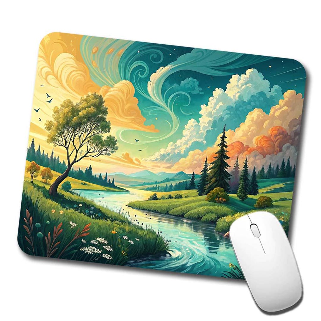Abstract Summer Landscape Low Profile Mouse Pad Mat - Etsy