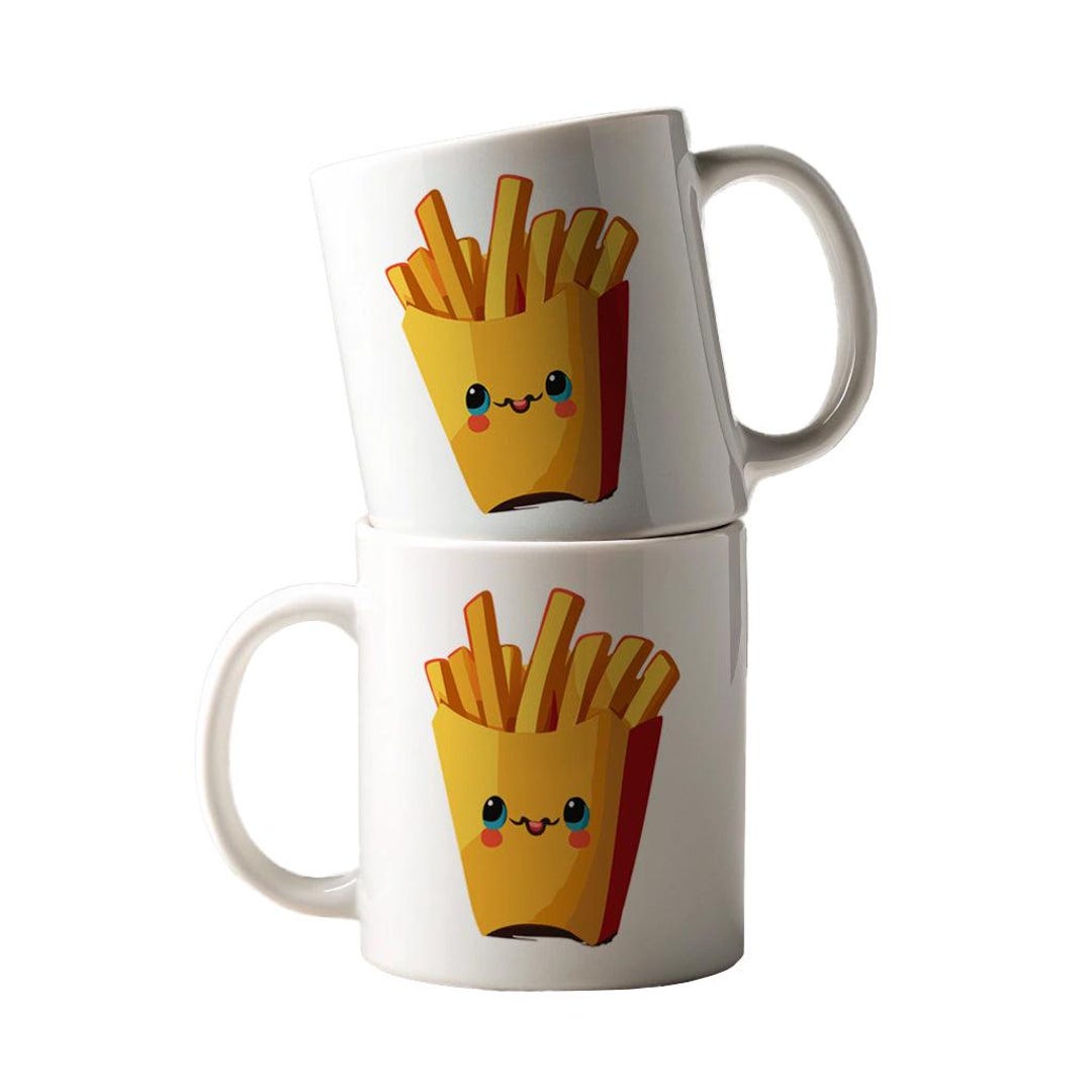 French Fries Smiling Ceramic Tea Coffee Mug Cup - 11oz - Etsy