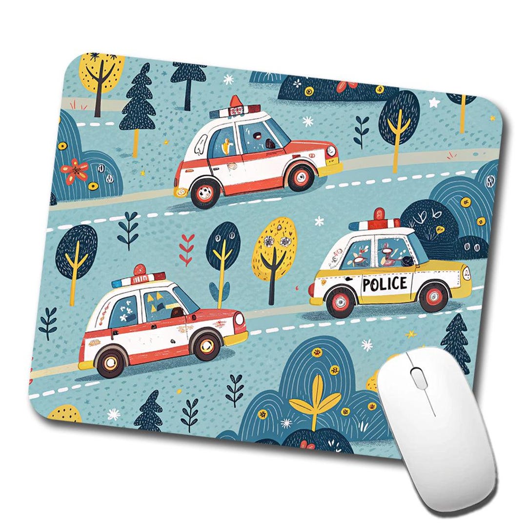 Police Cars Cute Low Profile Mouse Pad Mat - Etsy