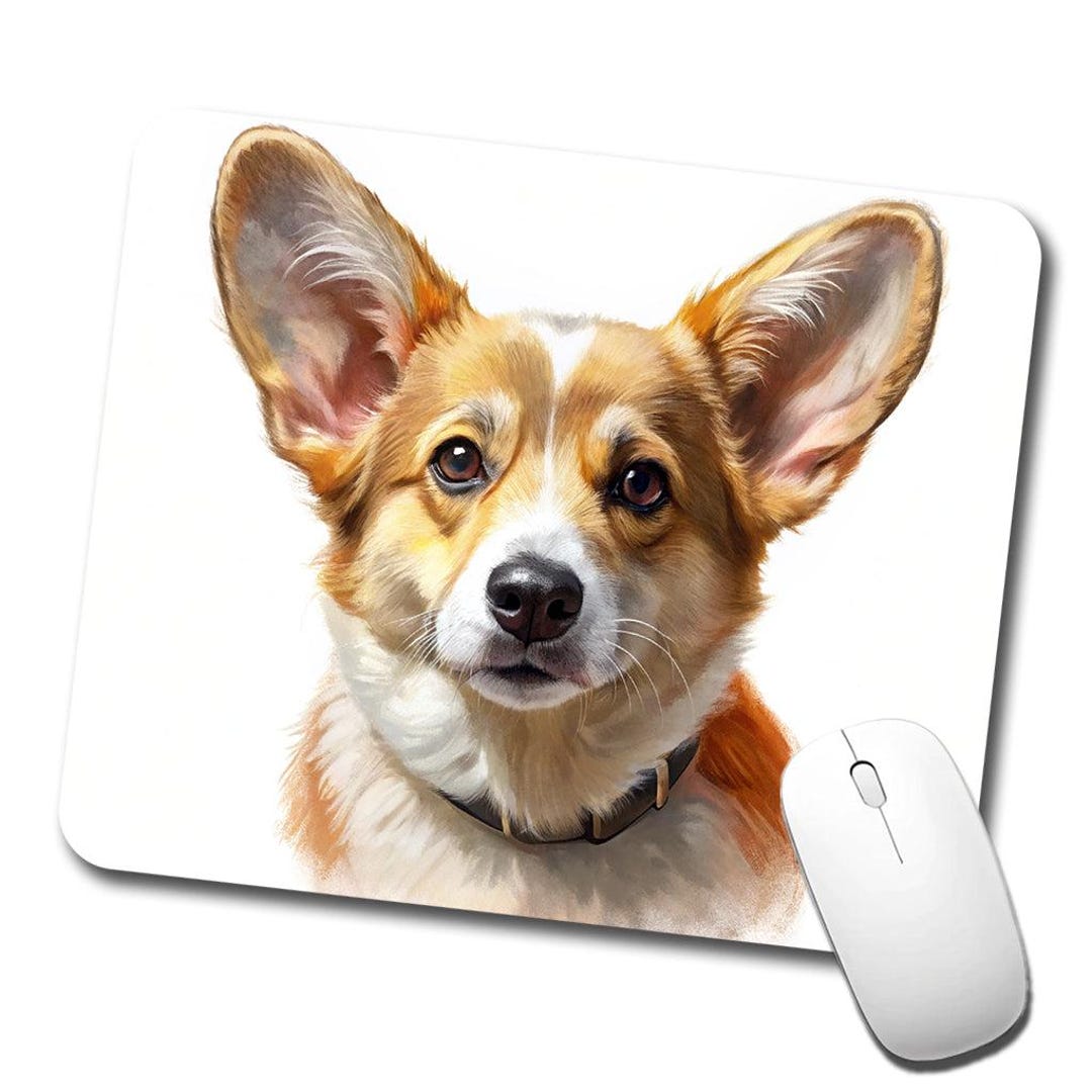 Corgi Cute Face Illustration Low Profile Mouse Pad Mat - Etsy