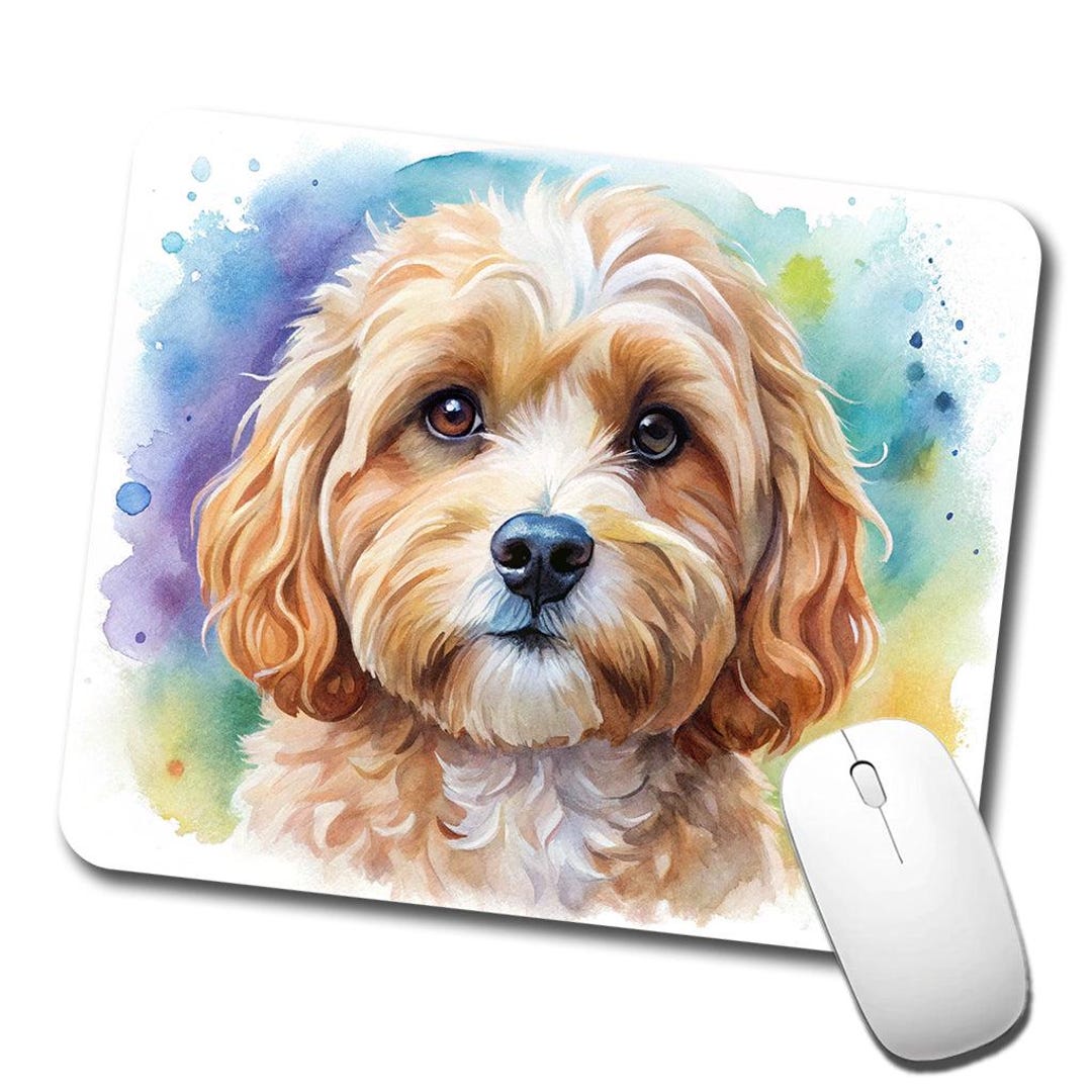 Cavapoo Dog Watercolor Style Low Profile Mouse Pad Mat - Etsy
