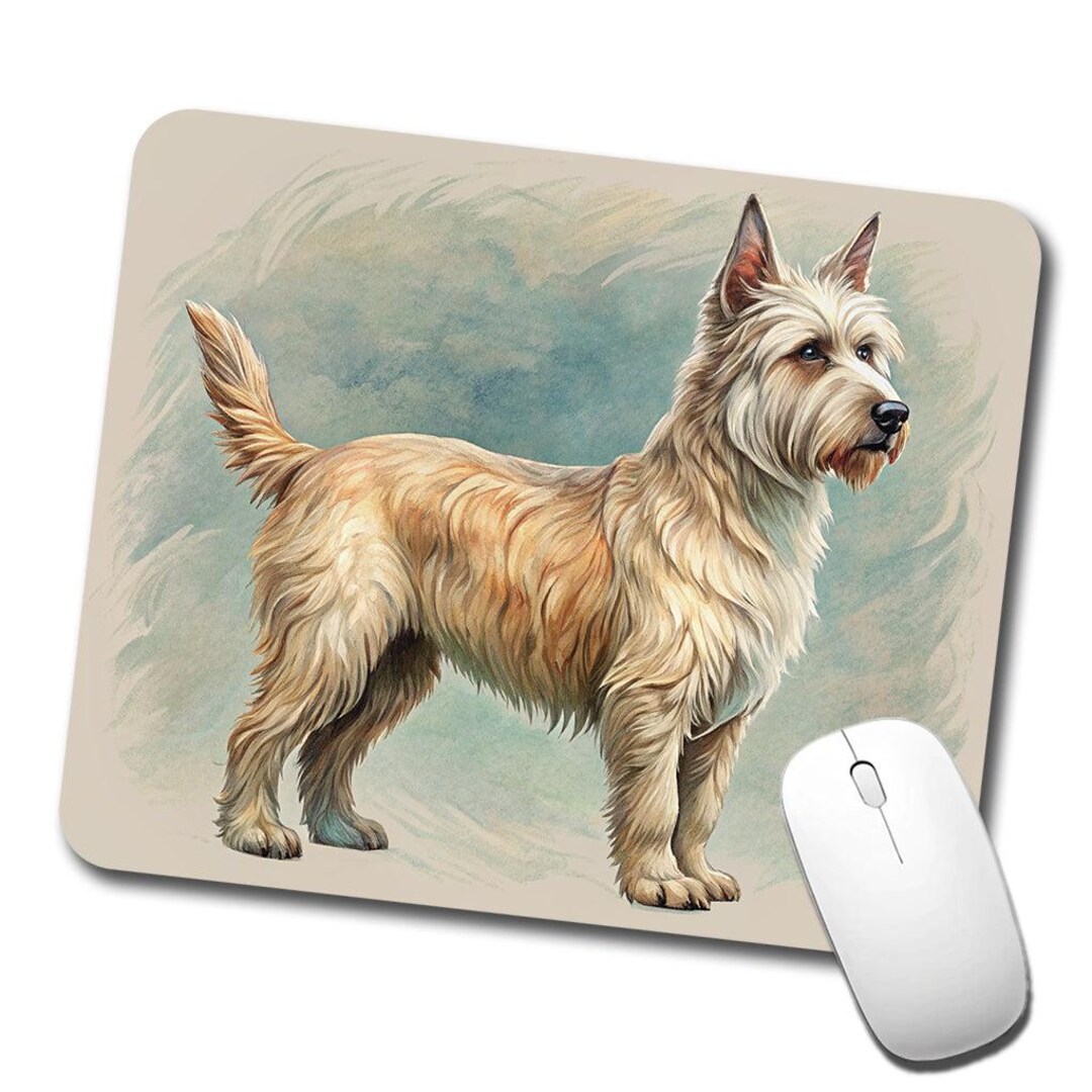 Berger Picard Dog Art Nouveau Low Profile Mouse Pad Mat - Etsy