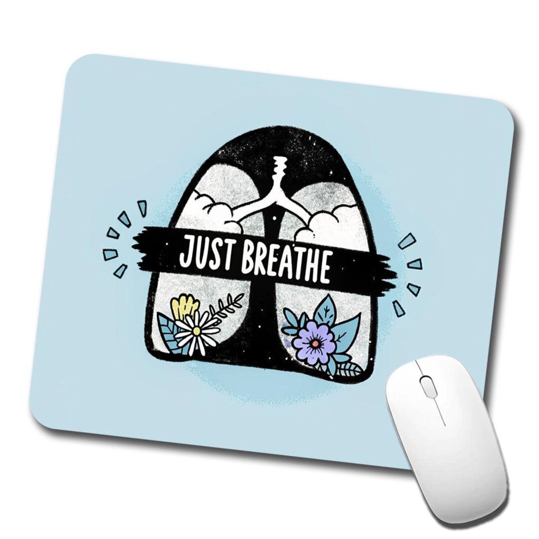 Just Breathe Low Profile Mouse Pad Mat - Etsy
