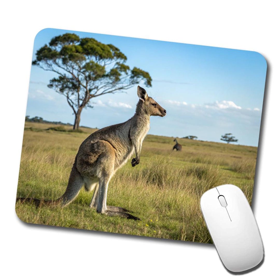 Kangaroo Australia Plain Low Profile Mouse Pad Mat - Etsy