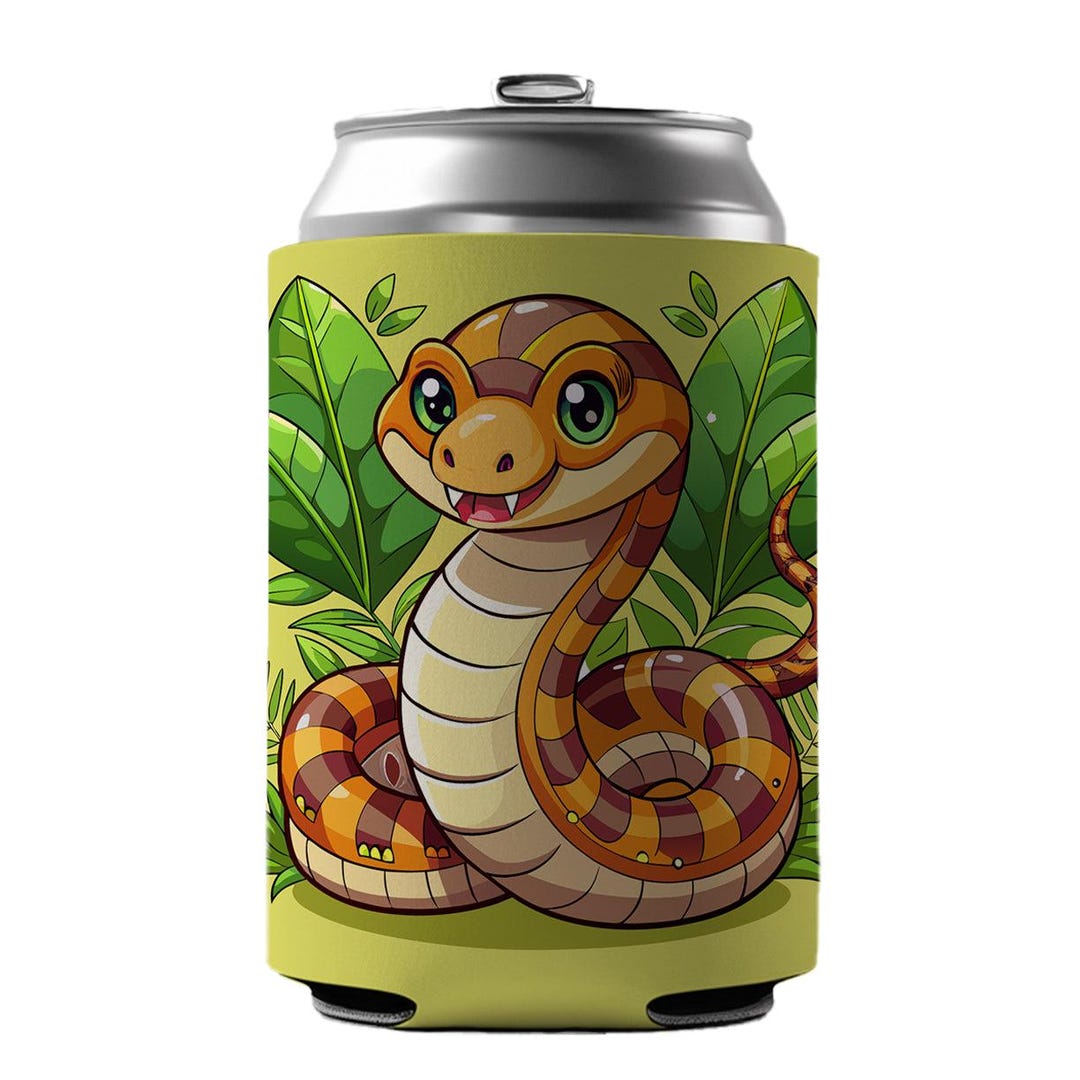 Snake Cute Can Cooler Beer Soda Drink Insulated Holder Sleeve Hugger - Etsy