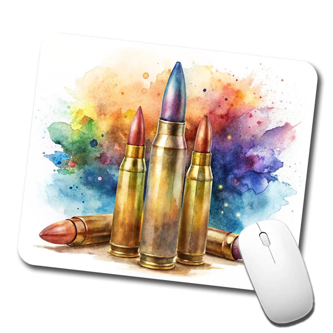 Bullets Watercolor Low Profile Mouse Pad Mat - Etsy