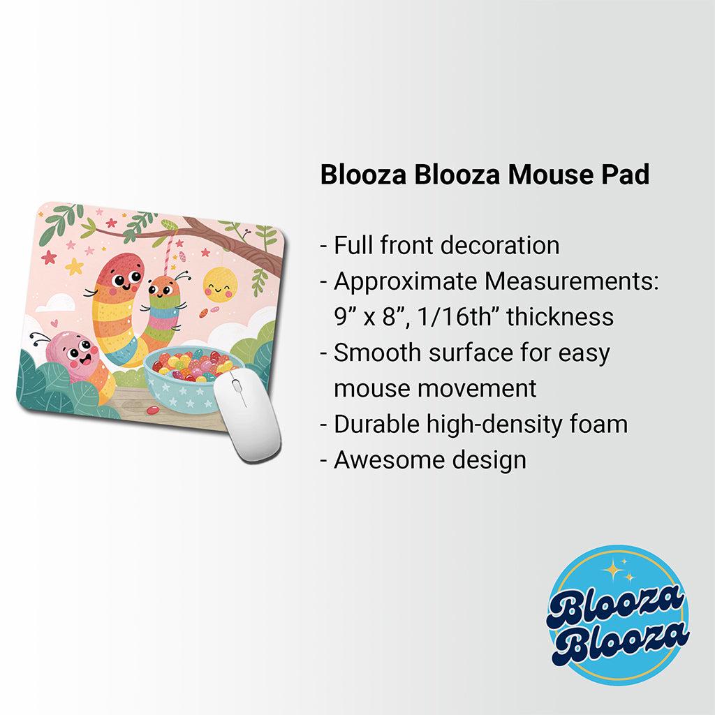 Kawaii Gummi Worms Jelly Beans Low Profile Mouse Pad Mat - Etsy