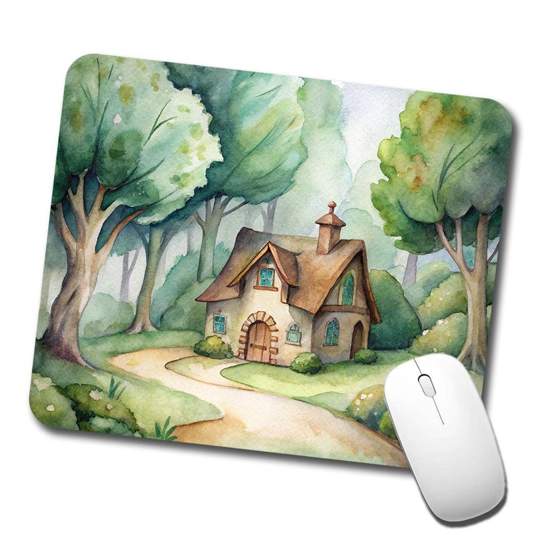House Shire in the Woods Low Profile Mouse Pad Mat - Etsy