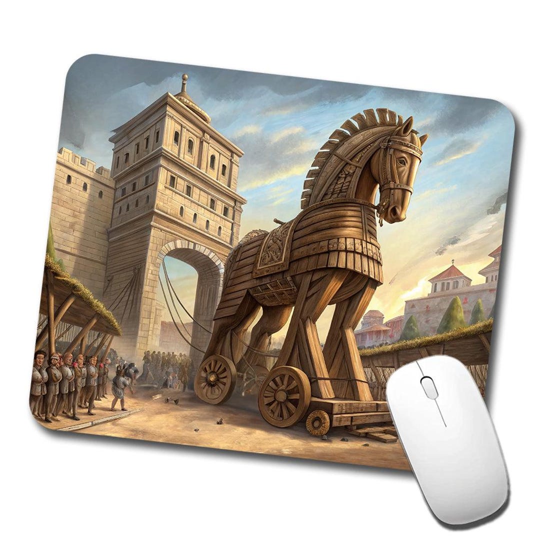 Trojan Horse Being Brought Into Troy Homer's Iliad War Low Profile ...