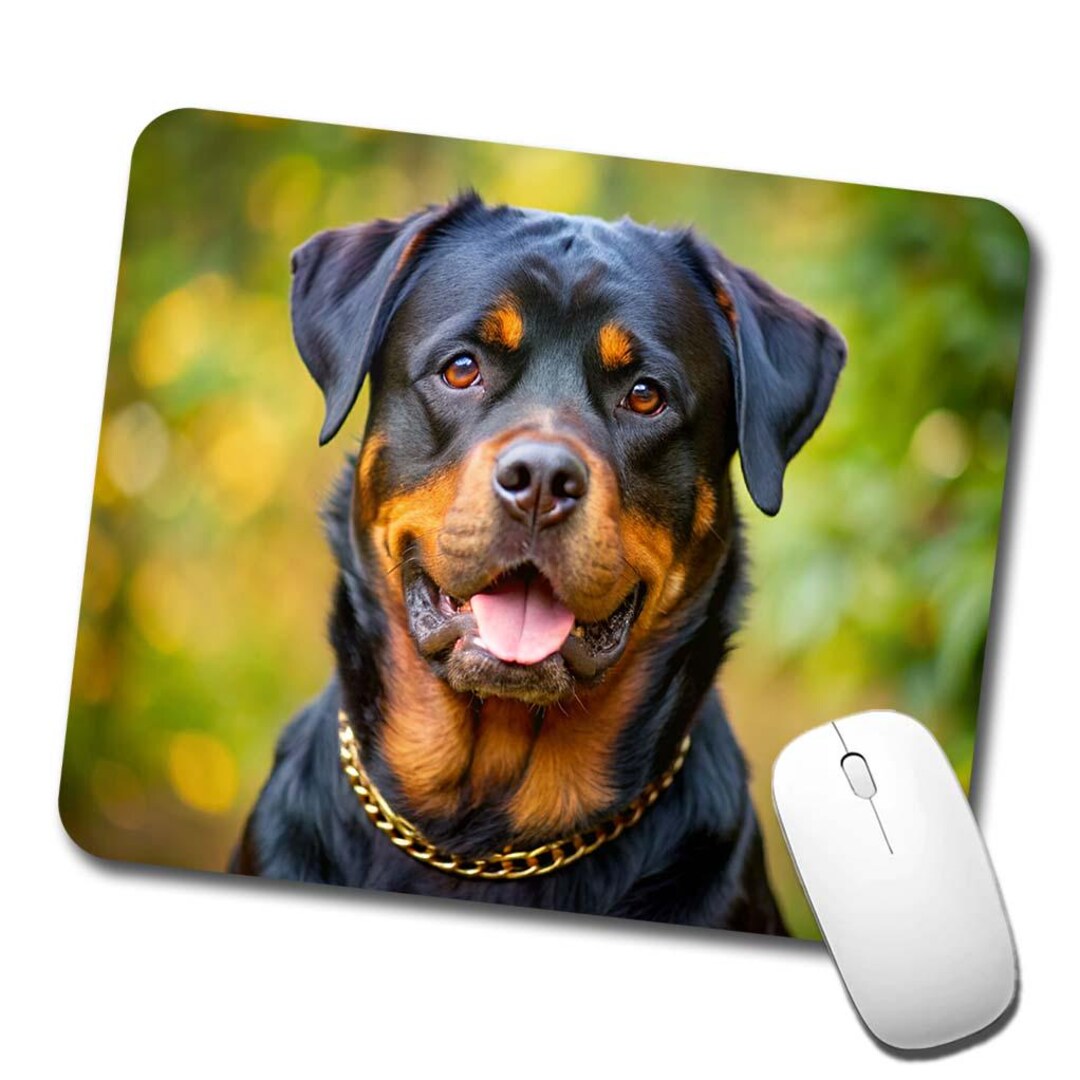 Rottweiler Dog Photo Low Profile Mouse Pad Mat - Etsy