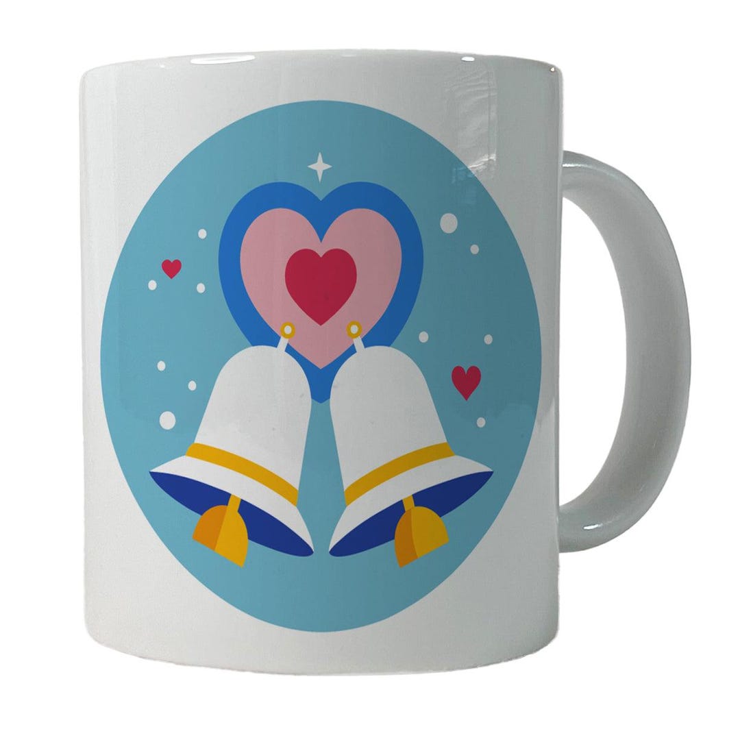 Wedding Bells Heart Love Marriage Ceramic Tea Coffee Mug Cup - 11oz - Etsy