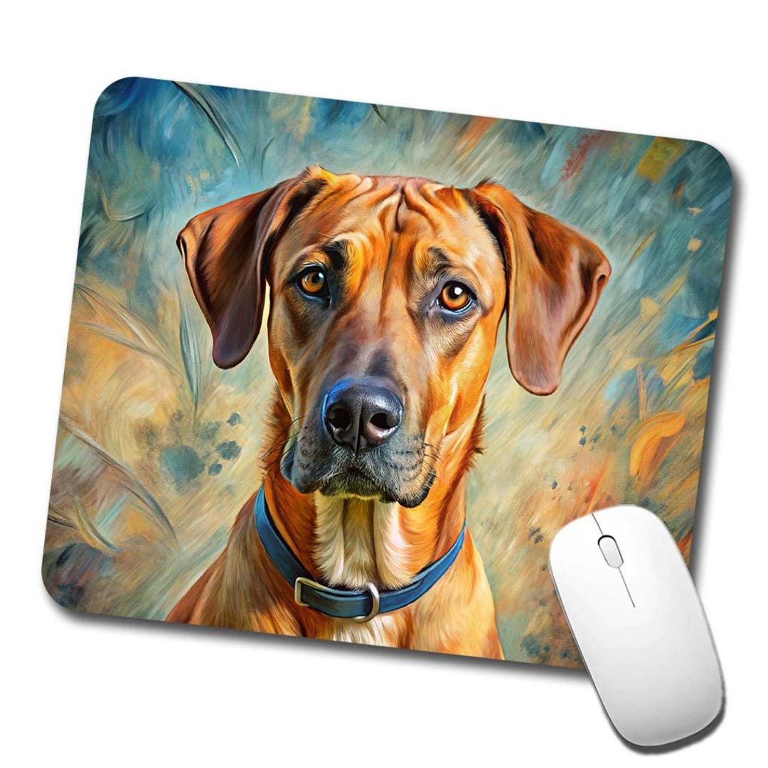Rhodesian Ridgeback Dog Expressionism Art Low Profile Mouse Pad Mat - Etsy