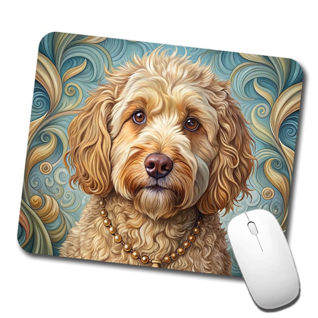 Cockapoo Dog Art Nouveau Low Profile Mouse Pad Mat - Etsy