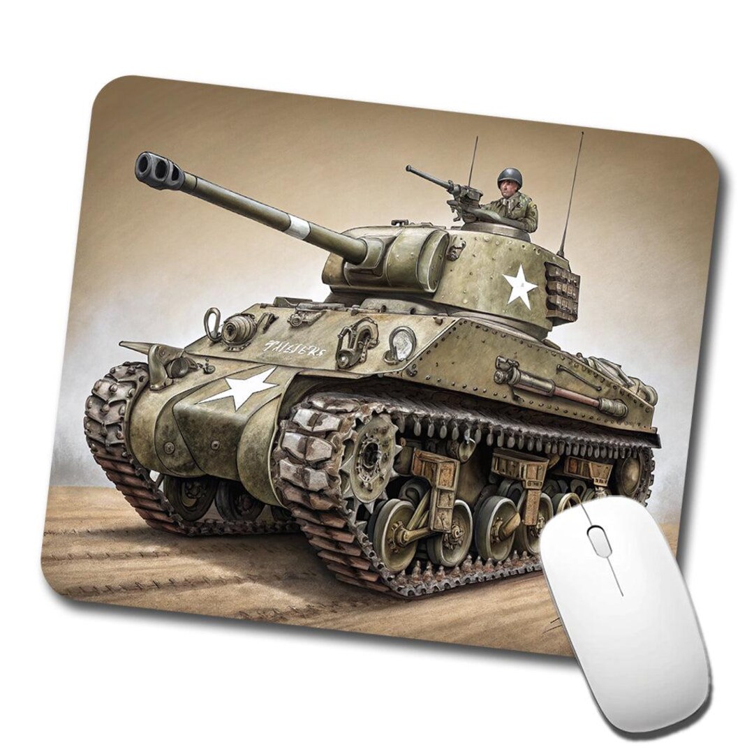 WWII M4 Sherman US Medium Tank Low Profile Mouse Pad Mat - Etsy