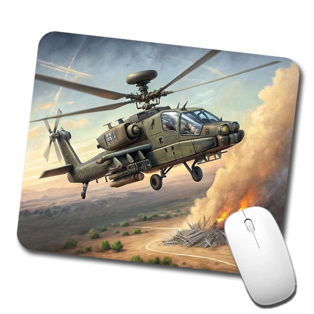 Apache AH-64 Attack Helicopter US Army Low Profile Mouse Pad Mat - Etsy