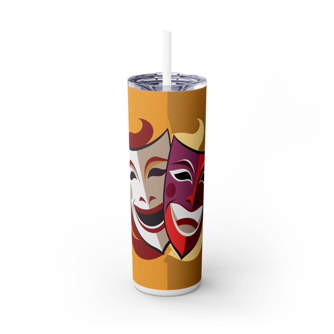 Theater Drama Masks Theatre Acting Actors Skinny Tumbler 20oz With ...