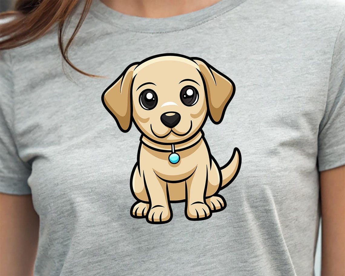 Chibi Labrador Retriever Dog Instant Clipart Download Design SVG PNG ...