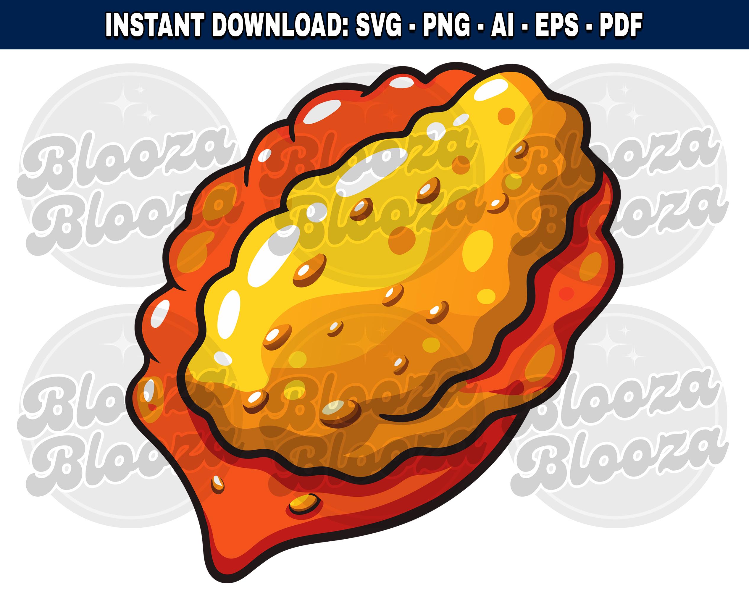 Chicken Nugget Color Instant Clipart Download Design SVG PNG EPS Pdf - Etsy