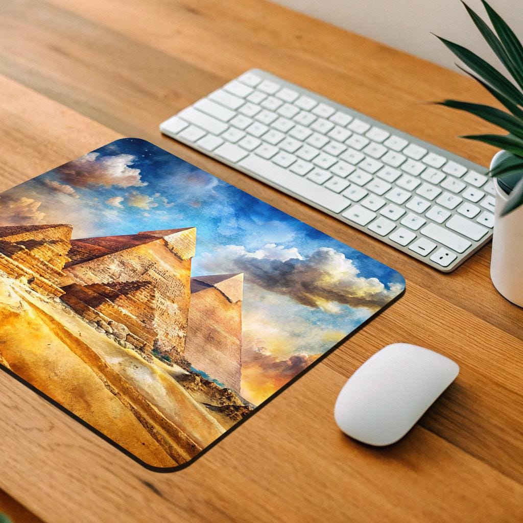 The Great Pyramids of Giza Watercolor Low Profile Mouse Pad Mat - Etsy